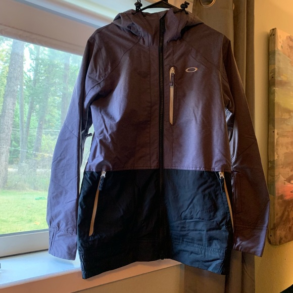 Oakley | Jackets & Coats | Oakley Twotone Jacket In Purple And Black ...